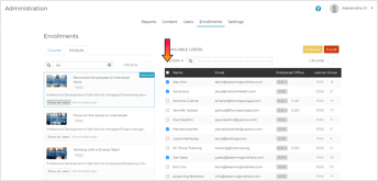 Admin Manually Enroll Users In Modules