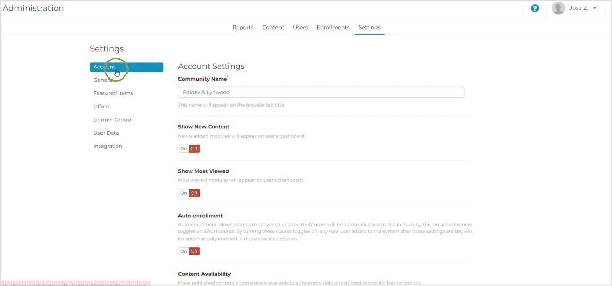 Automatically Enroll New Learners in Specific Courses