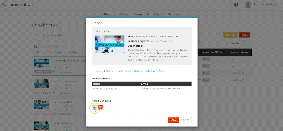 How to Set Due Dates and Due Date Notifications for Courses and Modules
