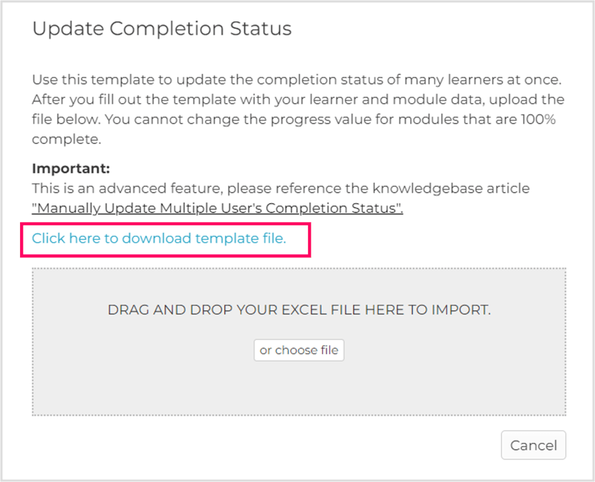 Mark Multiple Users "Complete" for Modules
