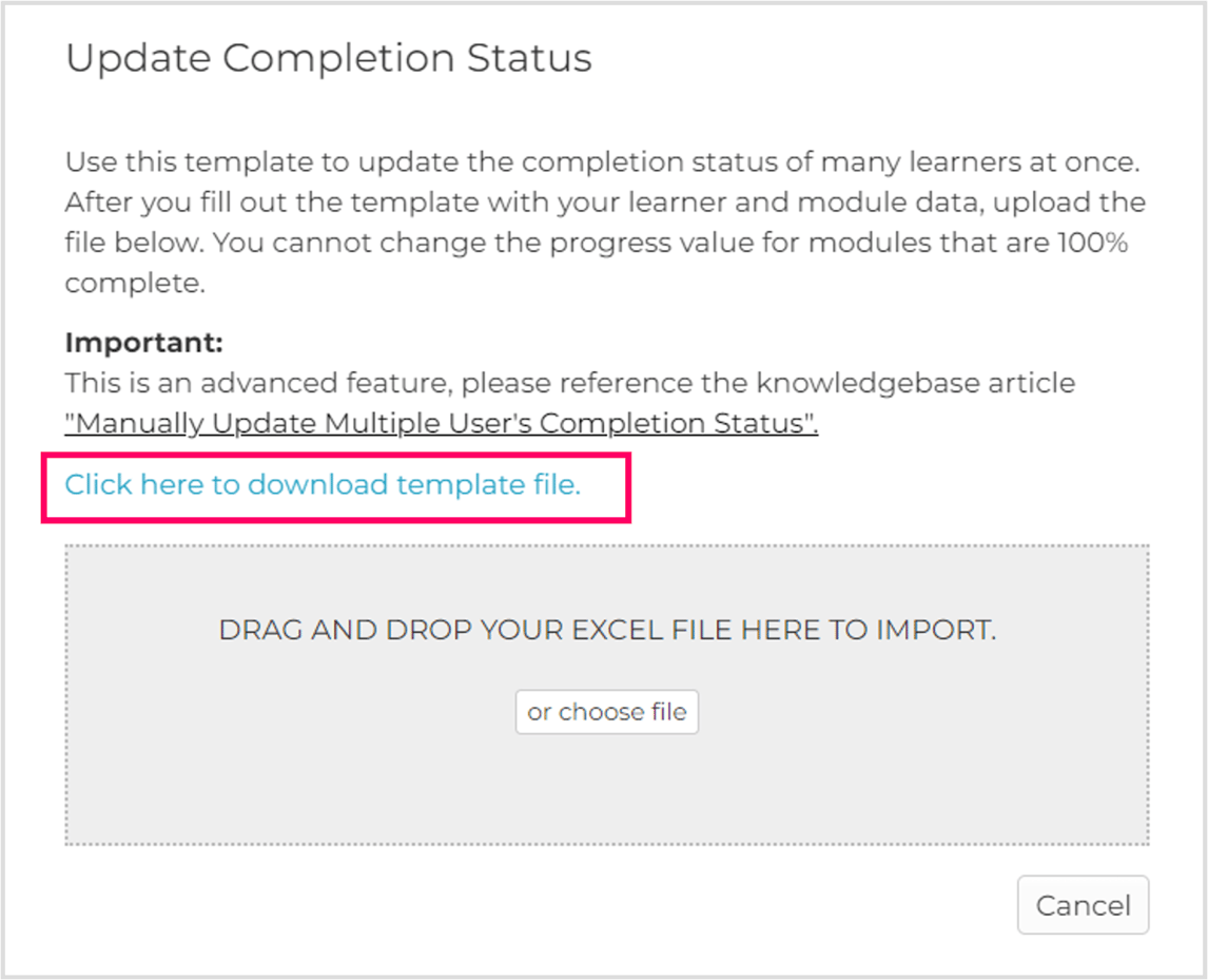 Mark Multiple Users "Complete" for Modules