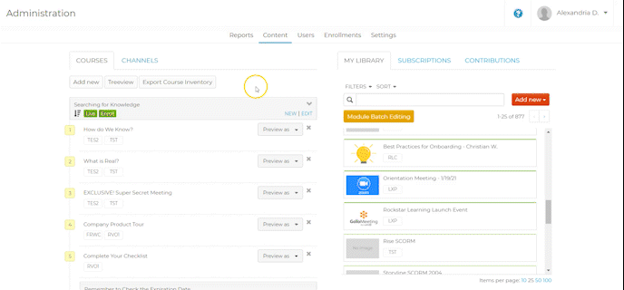 How to Add a Module to a Course