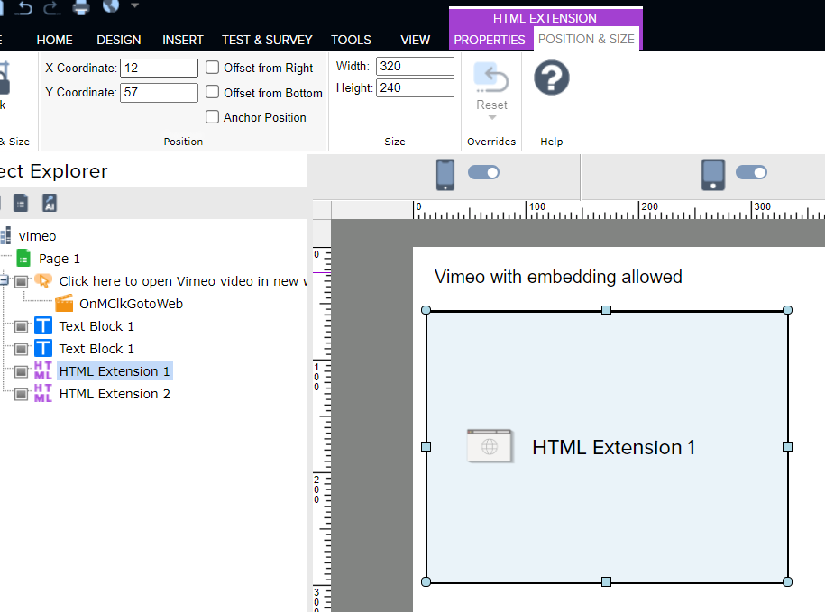 Embedding Vimeo videos