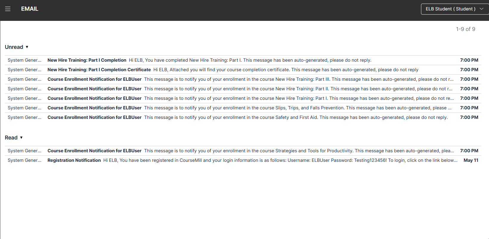 CourseMill Student User Guide