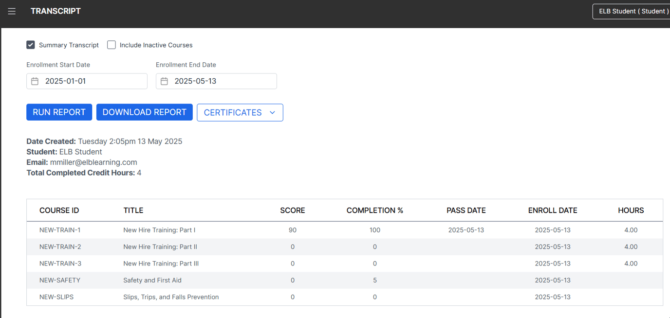 CourseMill Student User Guide
